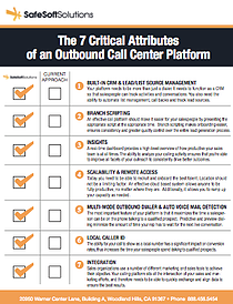 Outbound Call Center Platform Checklist